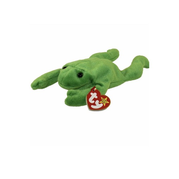 Ty | Toys | Original 993 Ty Beanie Baby Legs The Frog Pvc Pelletsrare ...